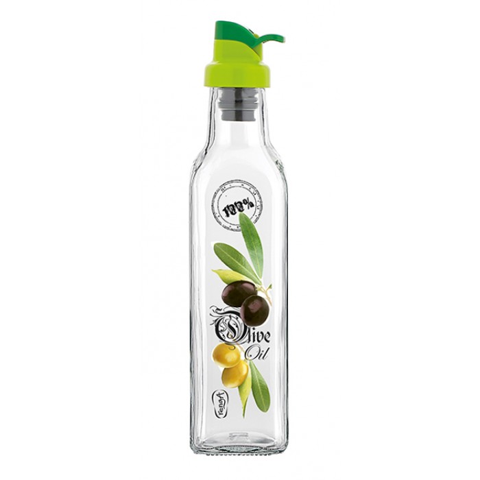 Sticla pentru ulei de masline RAKI Olive 250ml cu picurator - Raki.ro