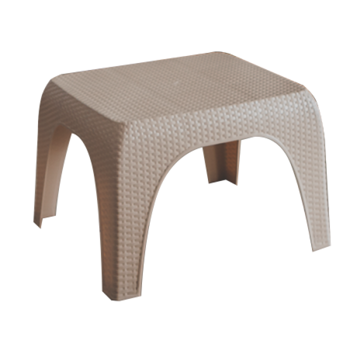 Masa pentru sezlong RAKI CLASSI RATAN 60x51,5x43cm plastic tip ratan ...